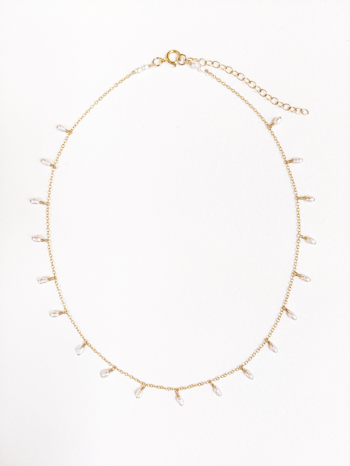 Dainty Pearl Drop Necklace, Mini Pearl Dangle Necklace, Real Pearl ...