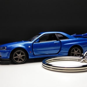 Nissan Skyline GT-R R34 Keychain - Etsy