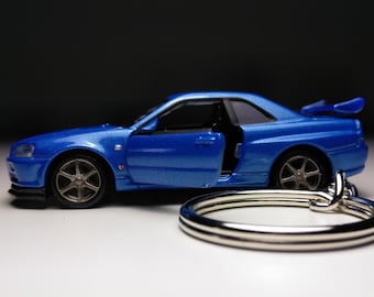 Nissan Skyline Gtr R34 Keychain - Etsy