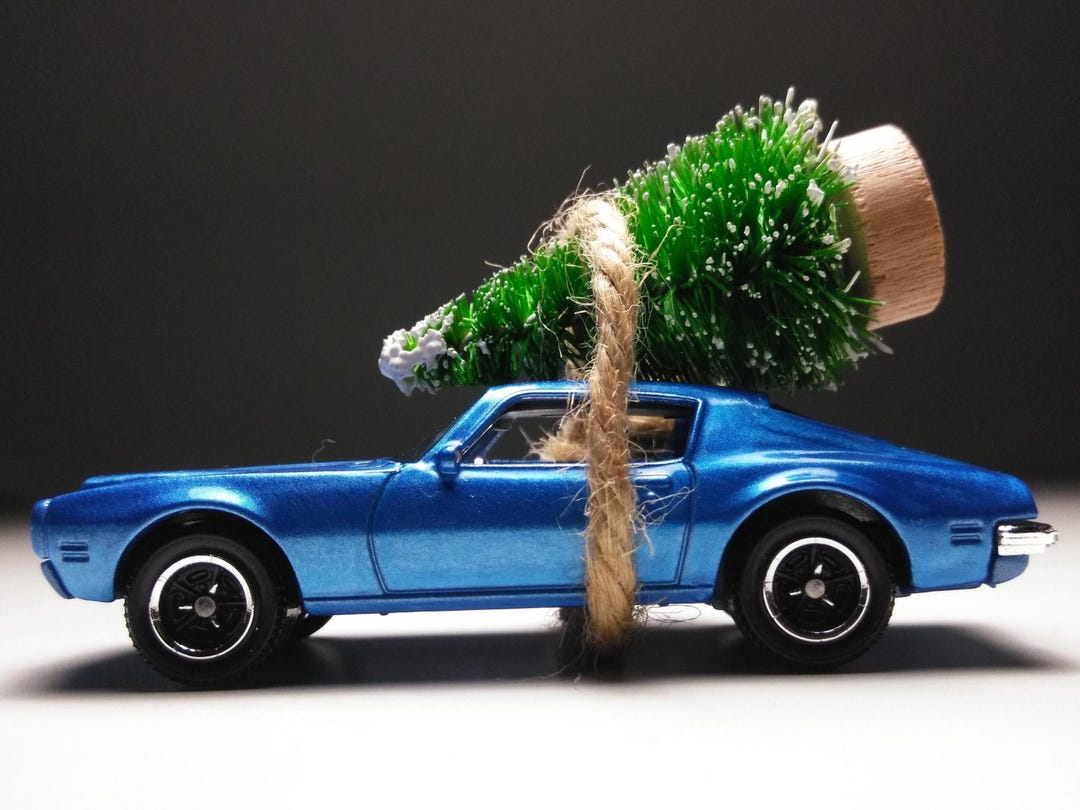 Pontiac Firebird Carrying Christmas Tree, Car Christmas Ornament - Etsy