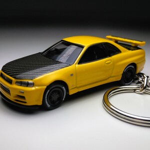 Nissan Skyline GTR R34 Keychain - Etsy