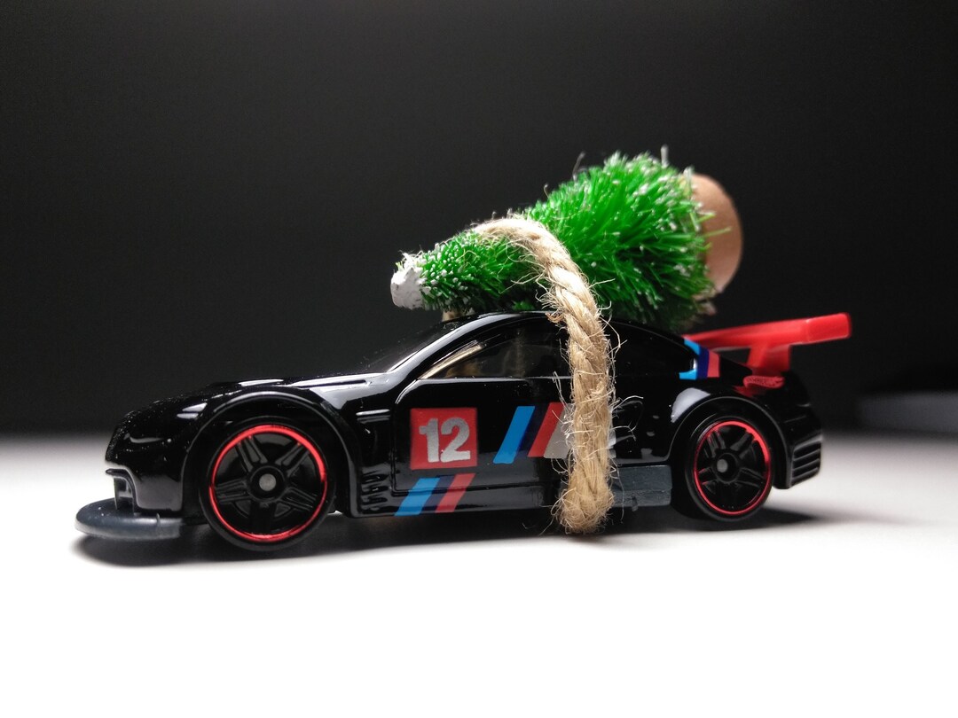 BMW Carrying Christmas Tree Car Christmas Ornament - Etsy