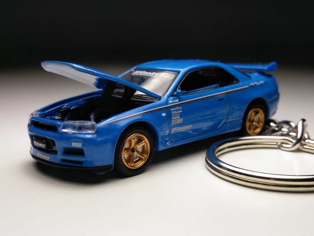 Nissan Skyline GTR R34 Keychain - Etsy