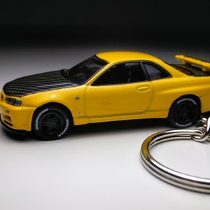 Nissan Skyline GTR R34 Keychain - Etsy