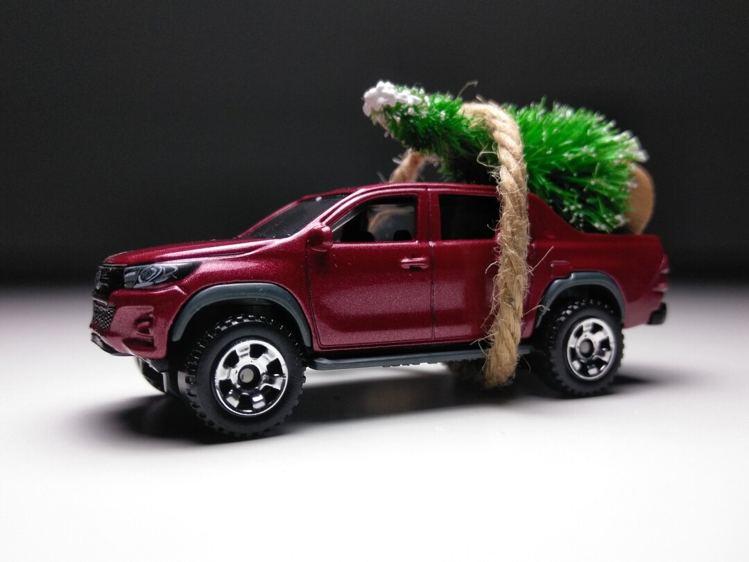 Toyota Hilux Carrying Christmas Tree Car Christmas Ornament - Etsy