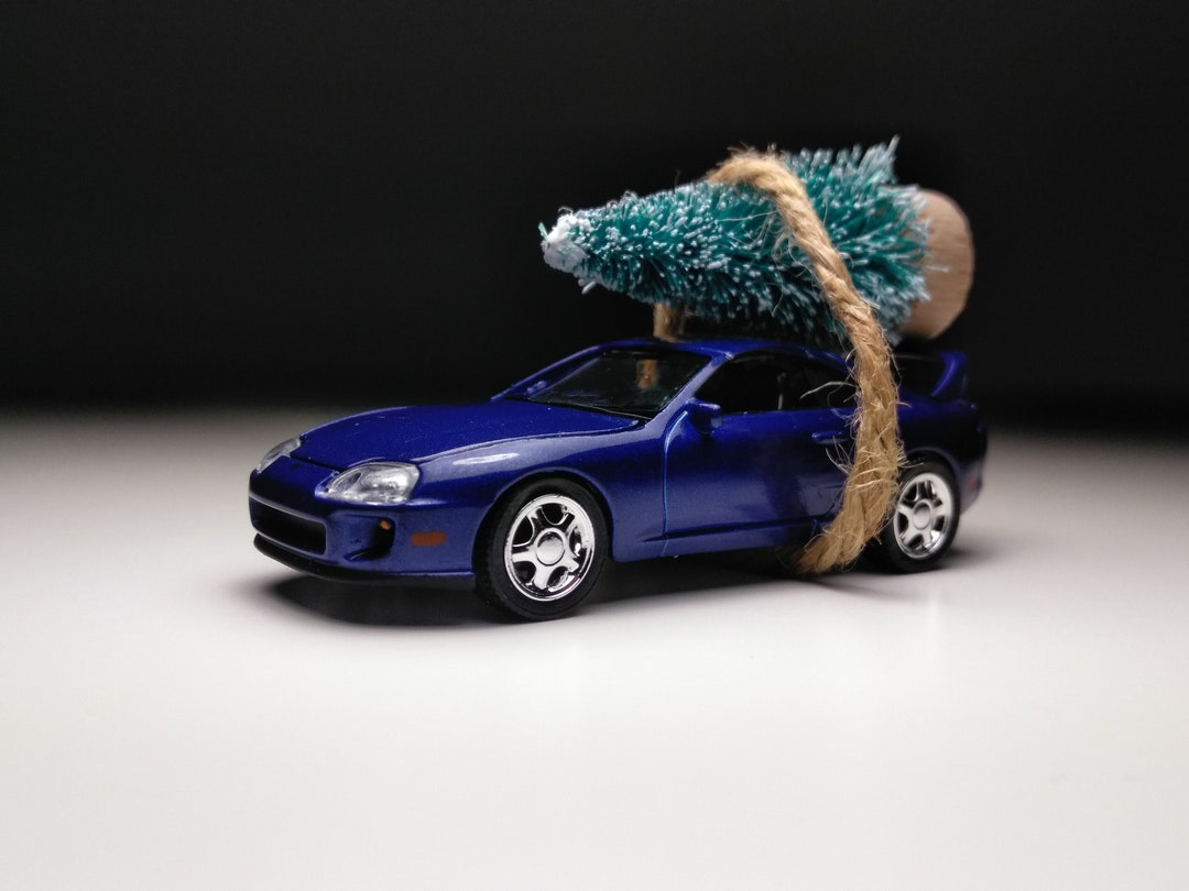 Toyota Supra Carrying Christmas Tree, Car Christmas Ornament - Etsy