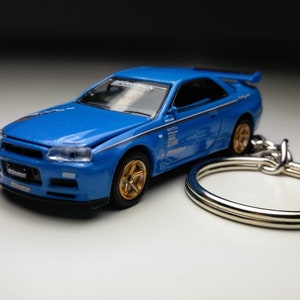 Nissan Skyline GTR R34 Keychain - Etsy