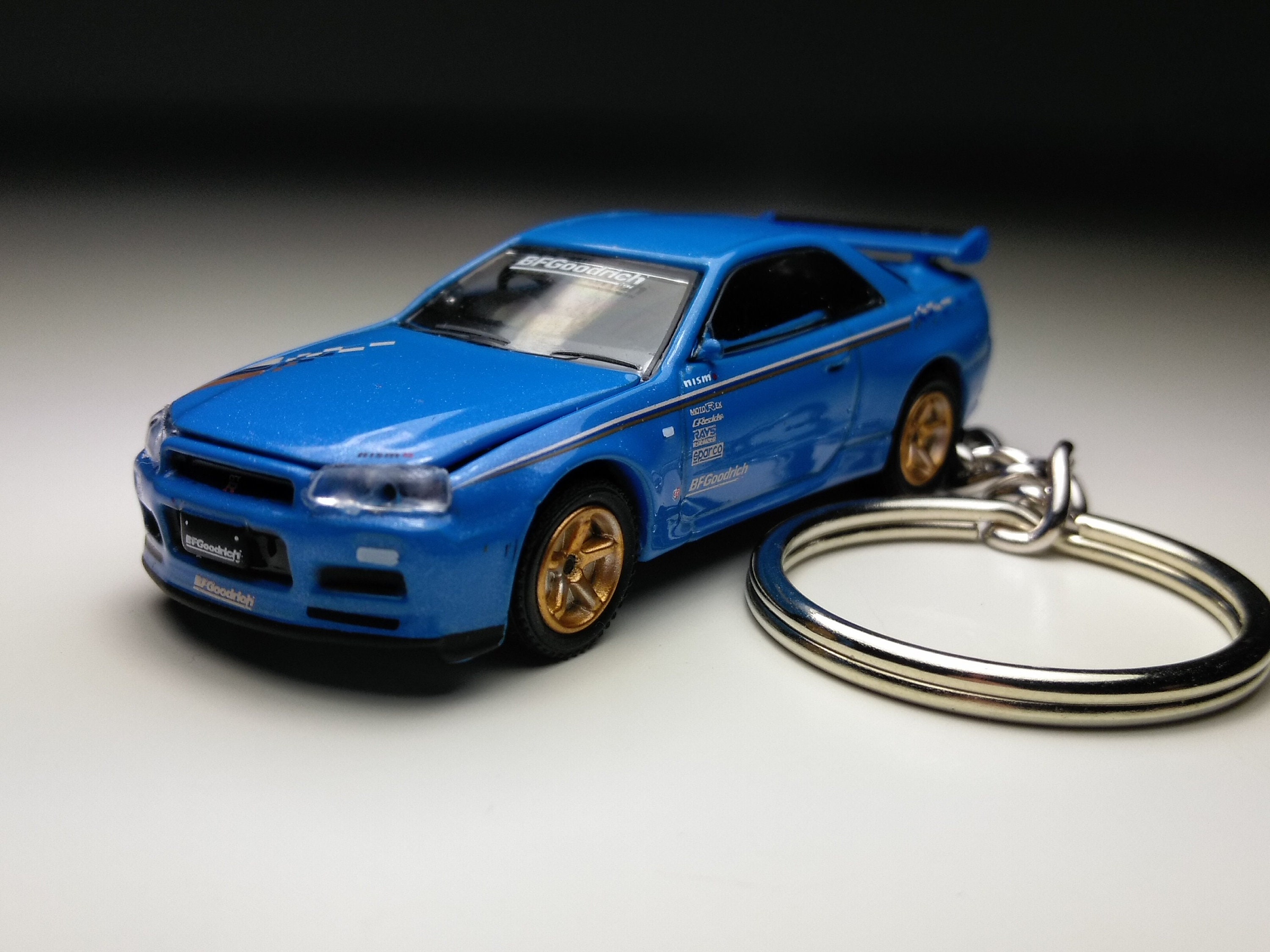 Nissan Skyline GTR R34 Keychain - Etsy