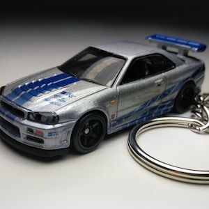 Nissan Skyline GT-R R34 Hot Wheels Keychain - Etsy