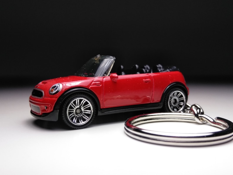 Mini Cooper S Convertible Red Matchbox Keychain - Etsy