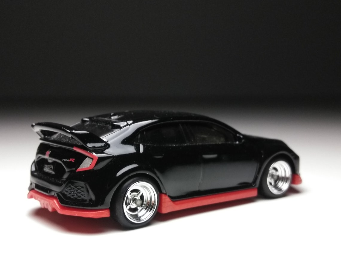 Honda Civic Type R Hot Wheels custom Real Rubber Tires - Etsy