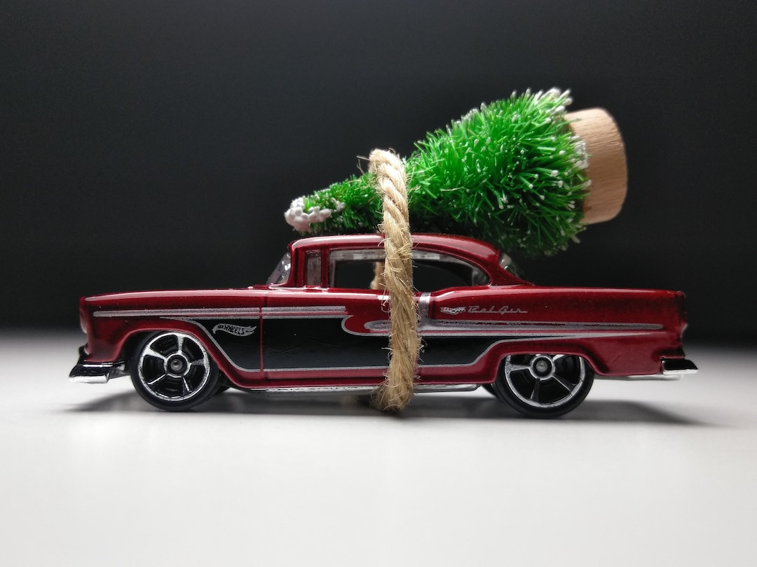 Chevy Bel Air Carrying Christmas Tree Car Christmas Ornament - Etsy
