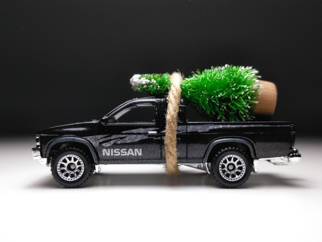 Nissan Hardbody Carrying Christmas Tree, Car Christmas Ornament - Etsy