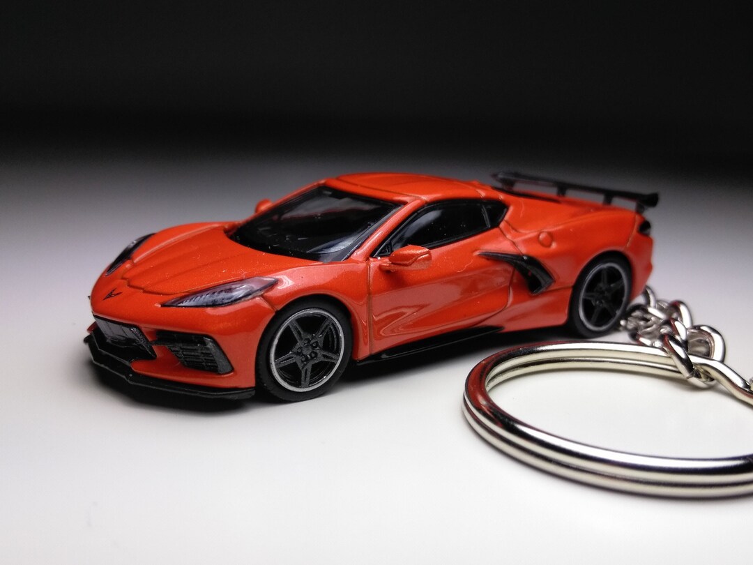 Corvette C8 Keychain Orange - Etsy