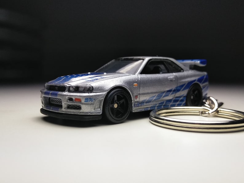 Nissan Skyline GT-R R34 Hot Wheels Keychain - Etsy