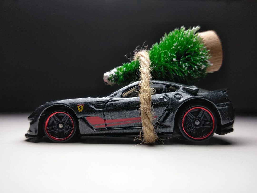 Ferrari 599XX Carrying Christmas Tree, Car Christmas Ornament - Etsy