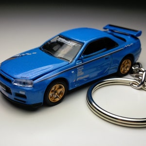 Nissan Skyline GTR R34 Keychain - Etsy