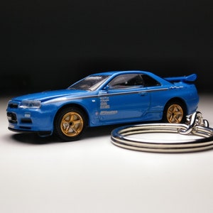 Nissan Skyline GTR R34 Keychain - Etsy