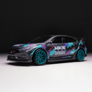 Honda Civic Type R Hot Wheels(custom Real Rubber Tires) - Etsy
