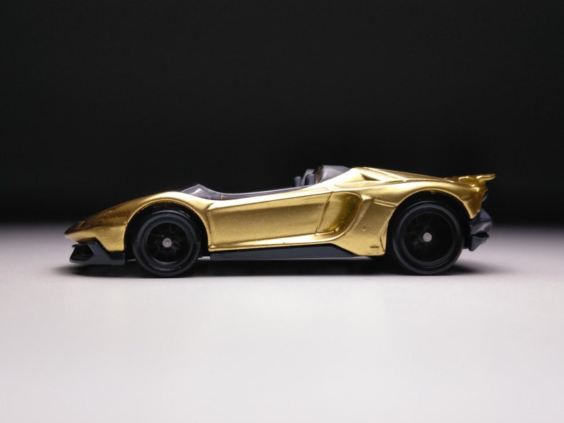 Lamborghini Aventador J Gold (custom Real Rubber Tires) - Etsy
