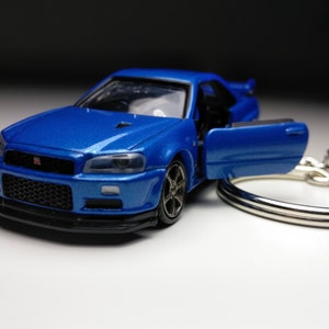 Nissan Skyline GT-R R34 Keychain - Etsy