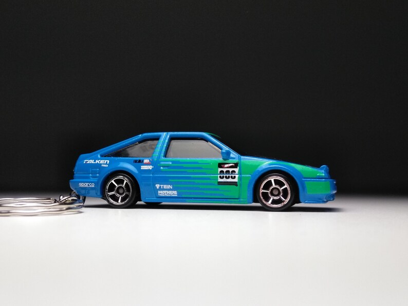 Toyota AE86 Hot Wheels Keychain - Etsy