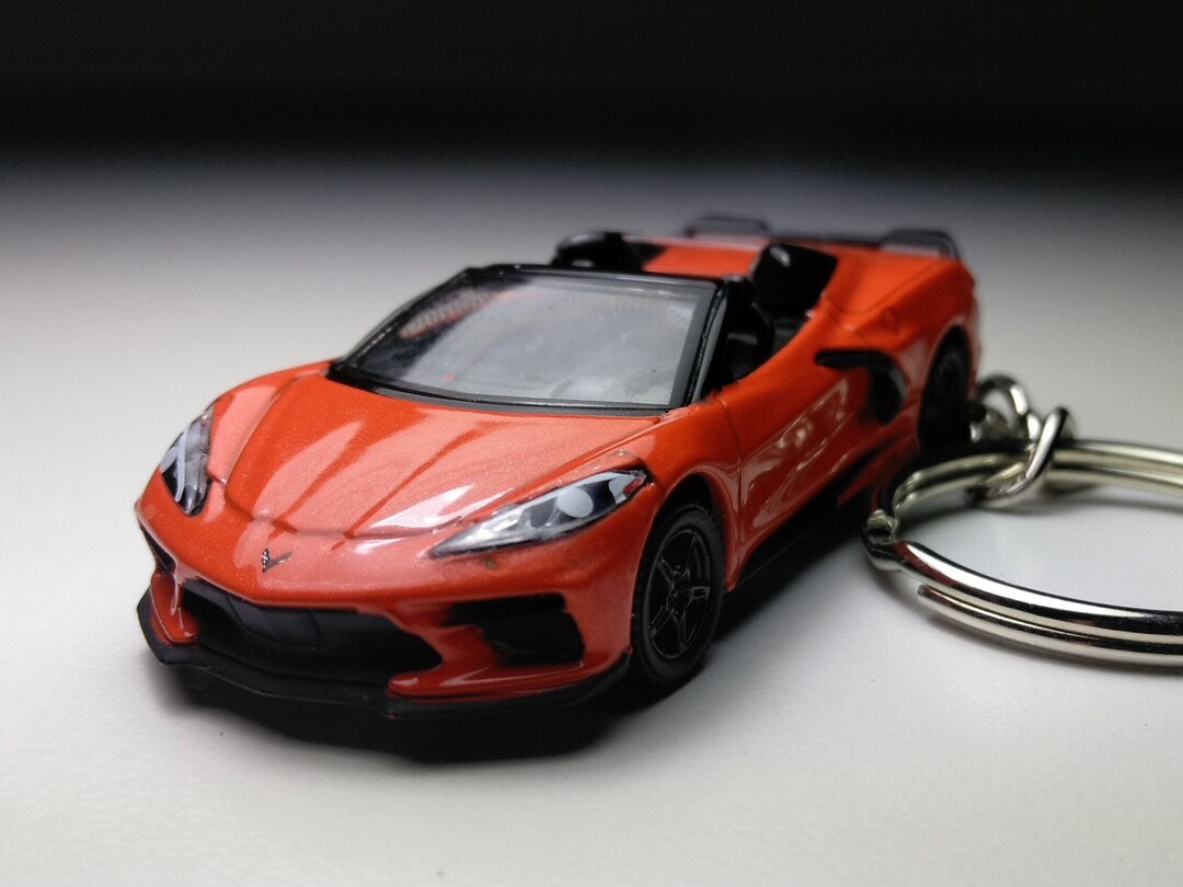 Corvette C8 Convertible Keychain - Etsy