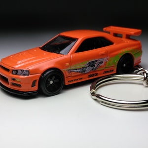Nissan Skyline R34 Hot Wheels Keychain - Etsy