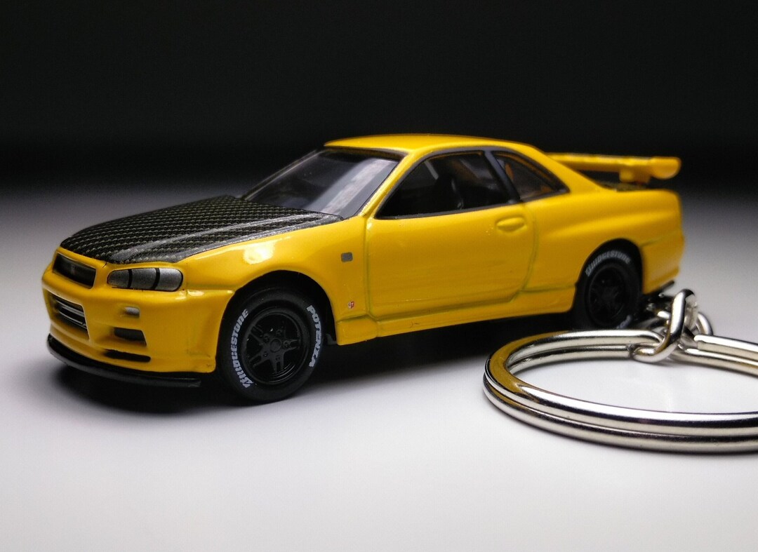 Nissan Skyline GTR R34 Keychain - Etsy