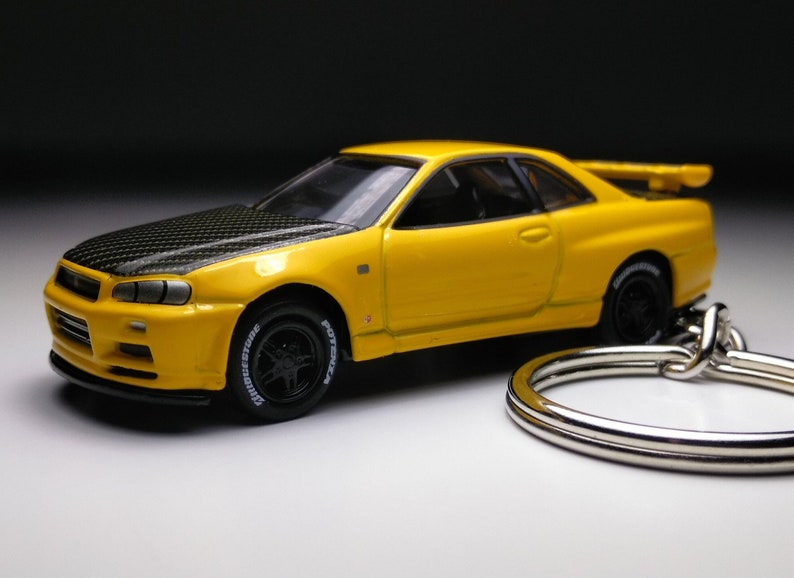 Nissan Skyline GTR R34 Keychain - Etsy