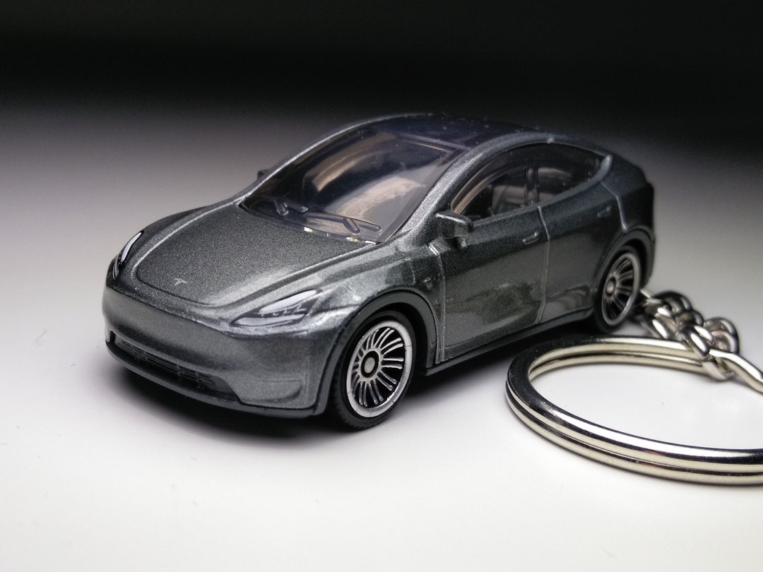 Tesla Model Y Matchbox Keychain - Etsy