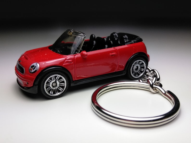 Mini Cooper S Convertible Red Matchbox Keychain - Etsy