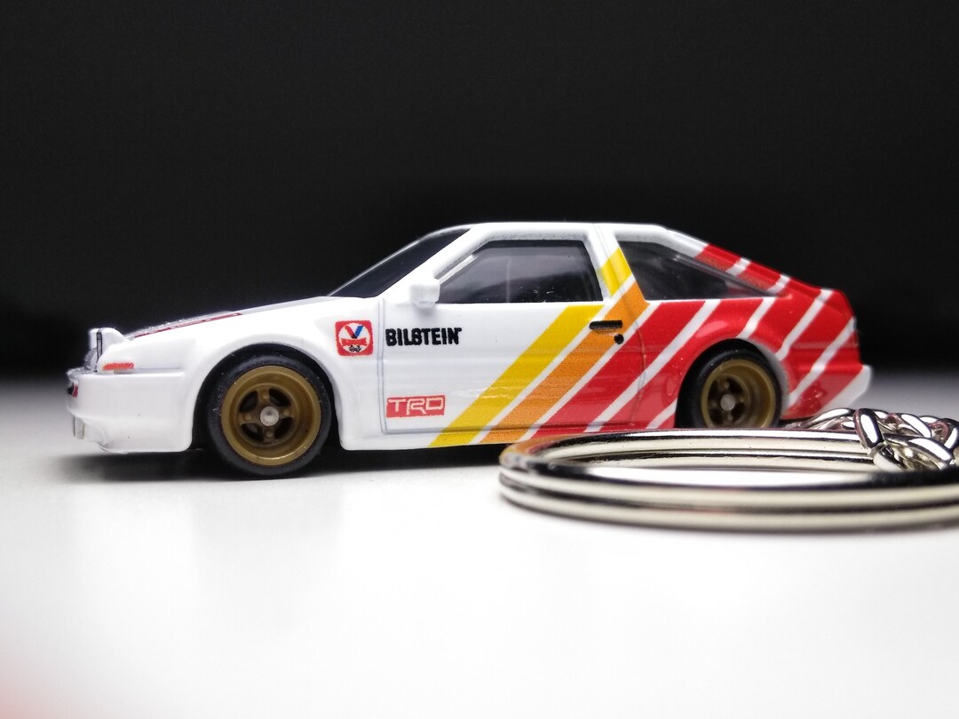 Toyota AE86 Hot Wheels Keychain - Etsy