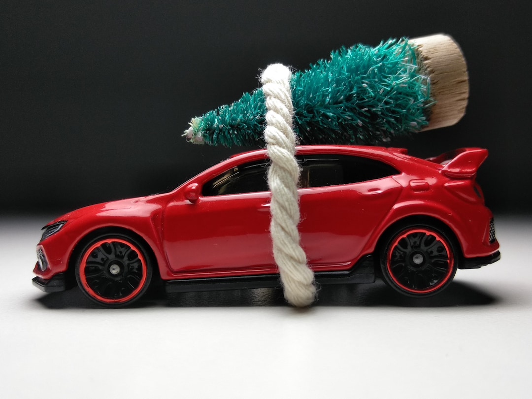 Honda Civic Carrying Christmas Tree, Car Christmas Ornament - Etsy