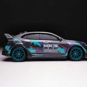 Honda Civic Type R Hot Wheels(custom Real Rubber Tires) - Etsy