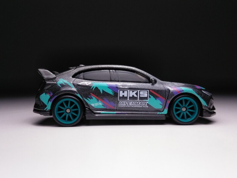 Honda Civic Type R Hot Wheelscustom Real Rubber Tires - Etsy