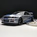 Nissan Skyline GT-R R34 Hot Wheels Keychain - Etsy