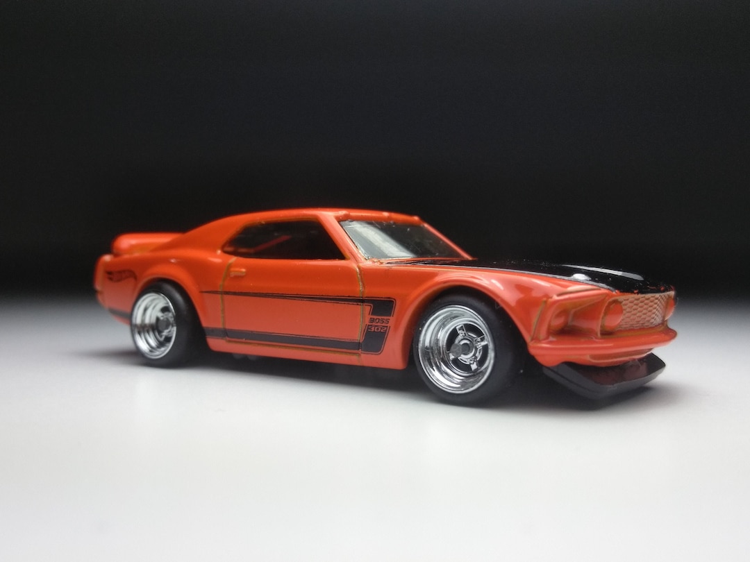 Ford Mustang Boss 302 Hot Wheels (custom Real Rubber Tires) - Etsy