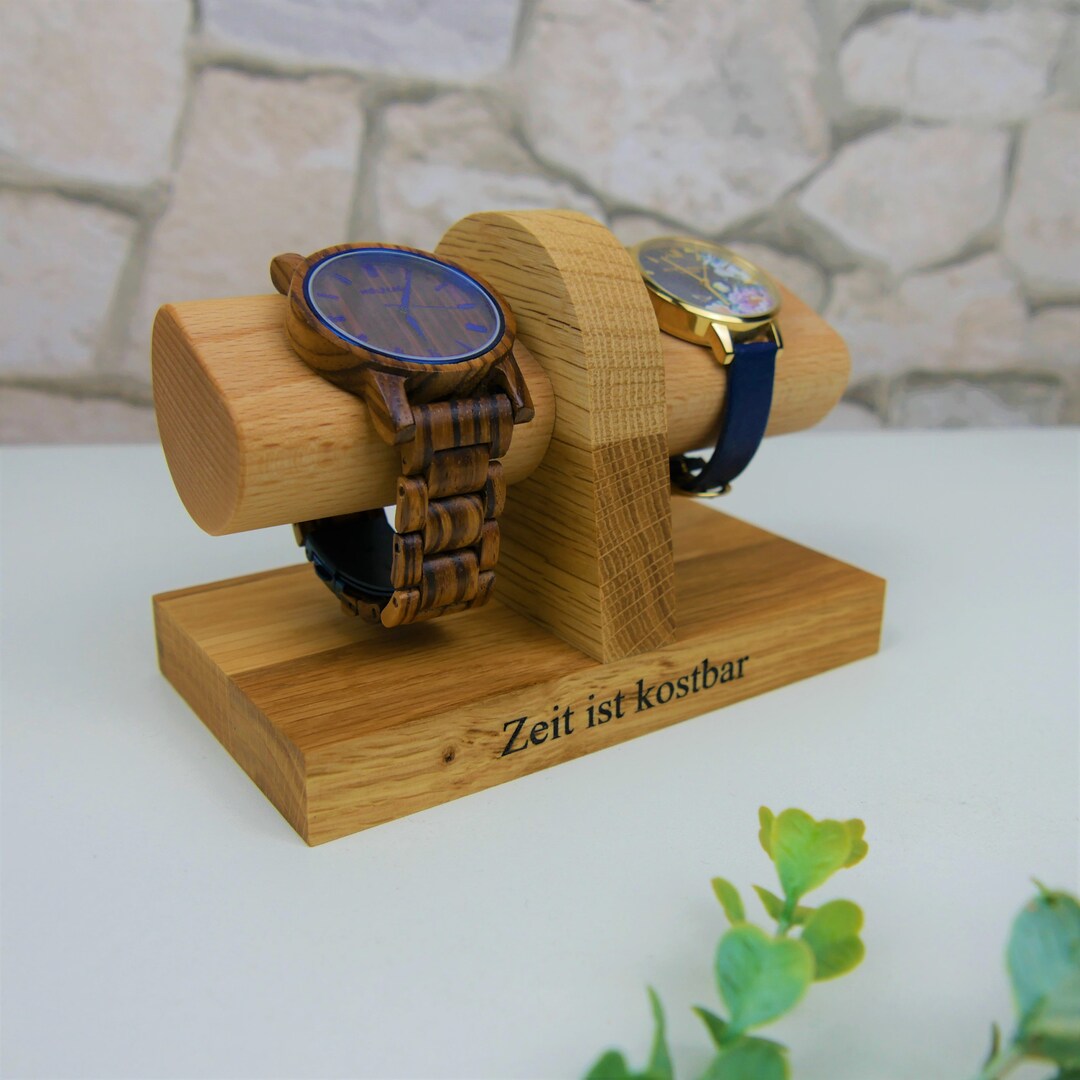 Watch Stand L Gift Father's Day L Watch Holder Wood L Watch Strap L ...