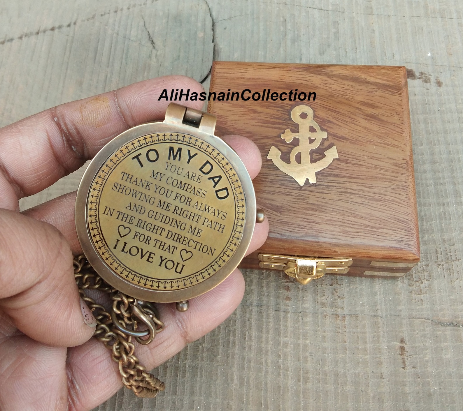 To My Dad Personalized Compass Gift to Dad Daughter to Dad | Etsy