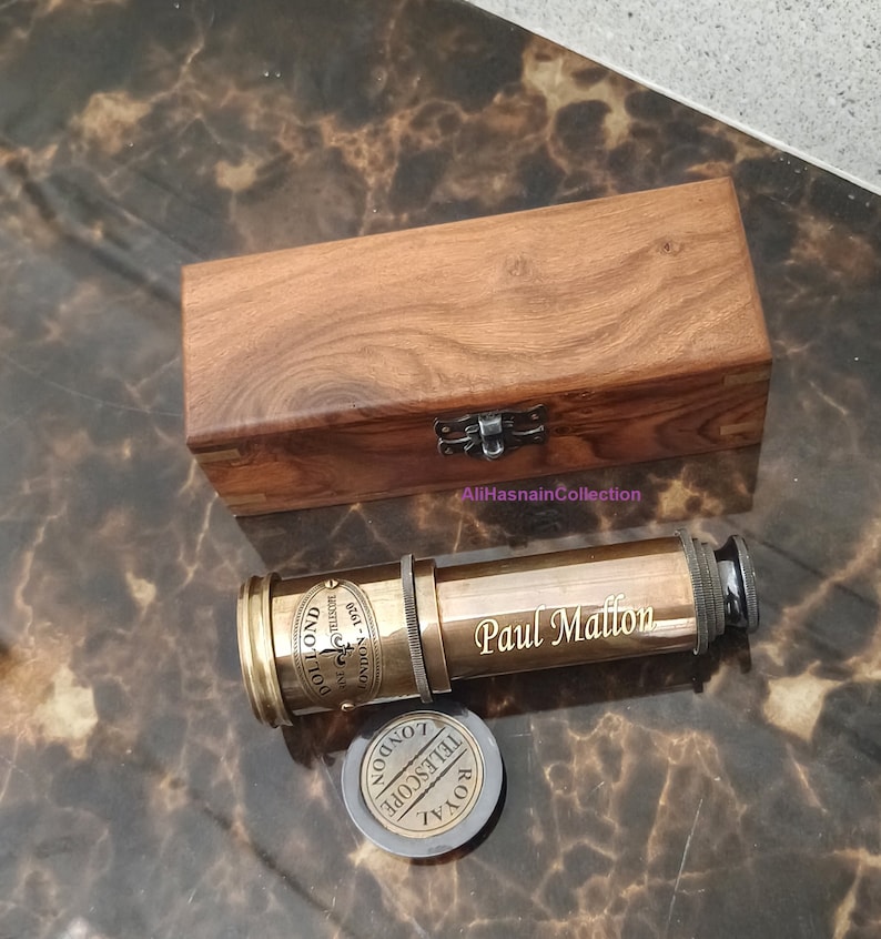 Personalized Handmade Working Telescope, Engraved Spyglass Telescope ...