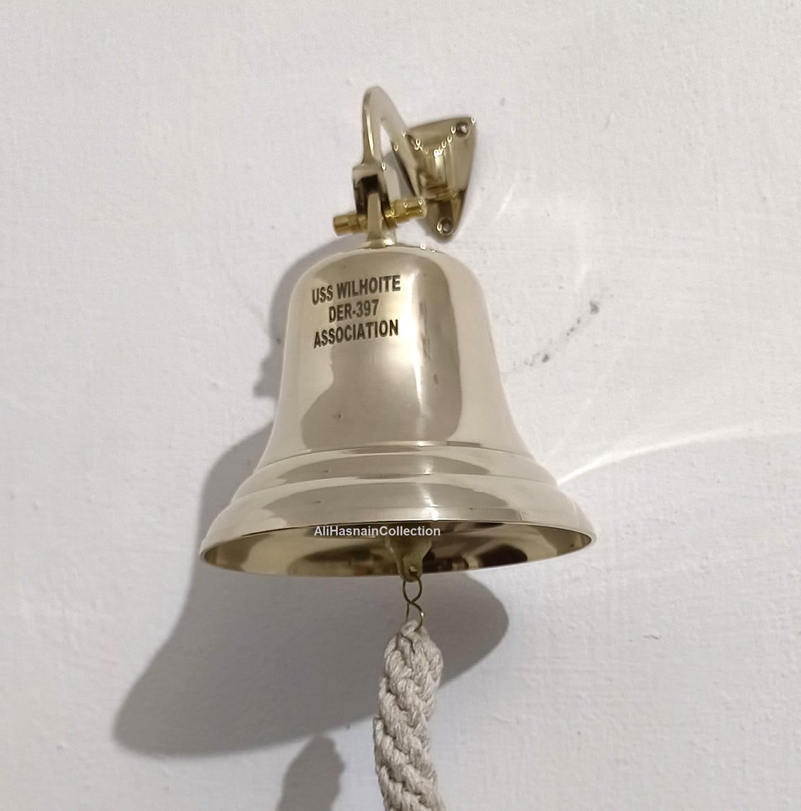 Personalized Brass Bell, Engraved School Wall Hanging Bell Indoor ...
