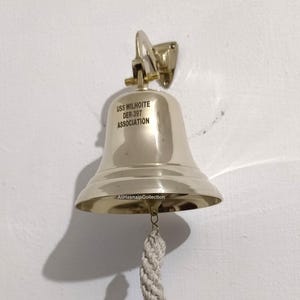 Personalized Brass Bell, Engraved School Wall Hanging Bell Indoor ...