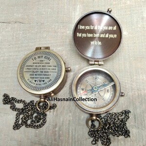 To My Daughter Personalized Compass, Gift for Daughter From Dad, Gift ...