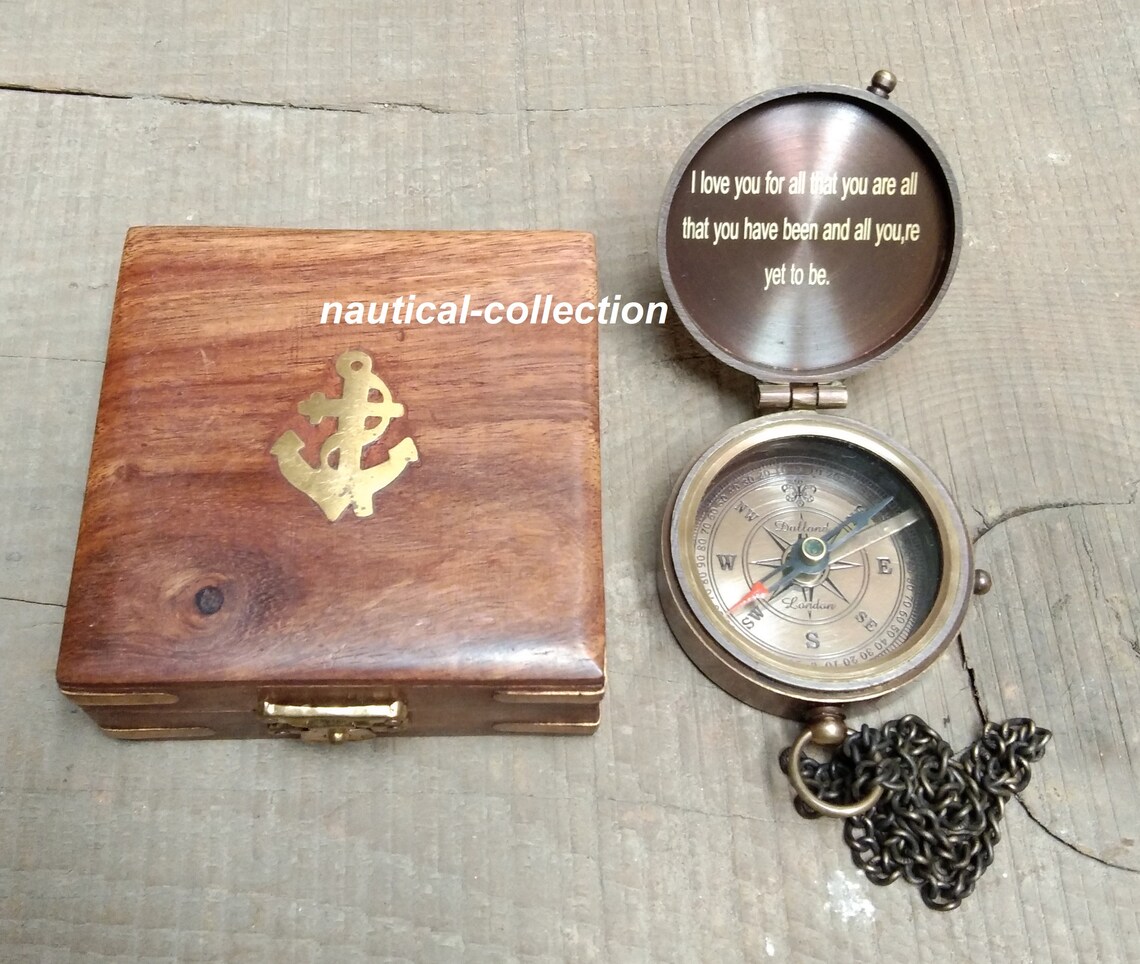 United States Navy Personalized Compass, Engraved Compass, Marine Corps ...