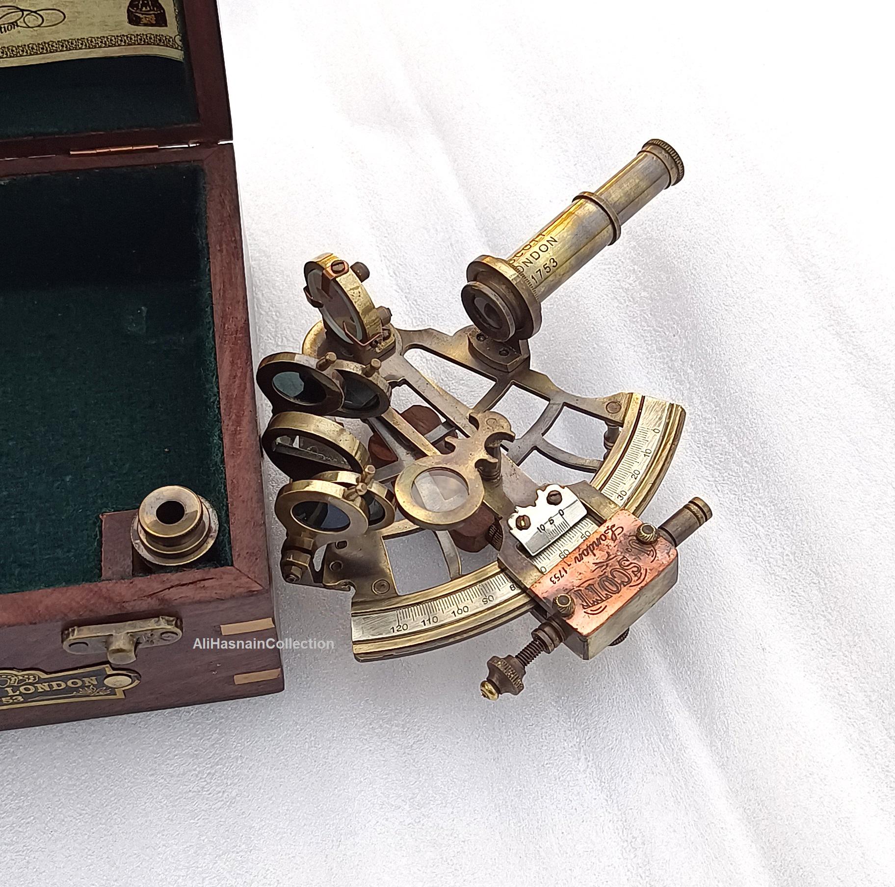 Antique Maritime Nautical Sextant Vintage Marine Astrolabe Ship's ...