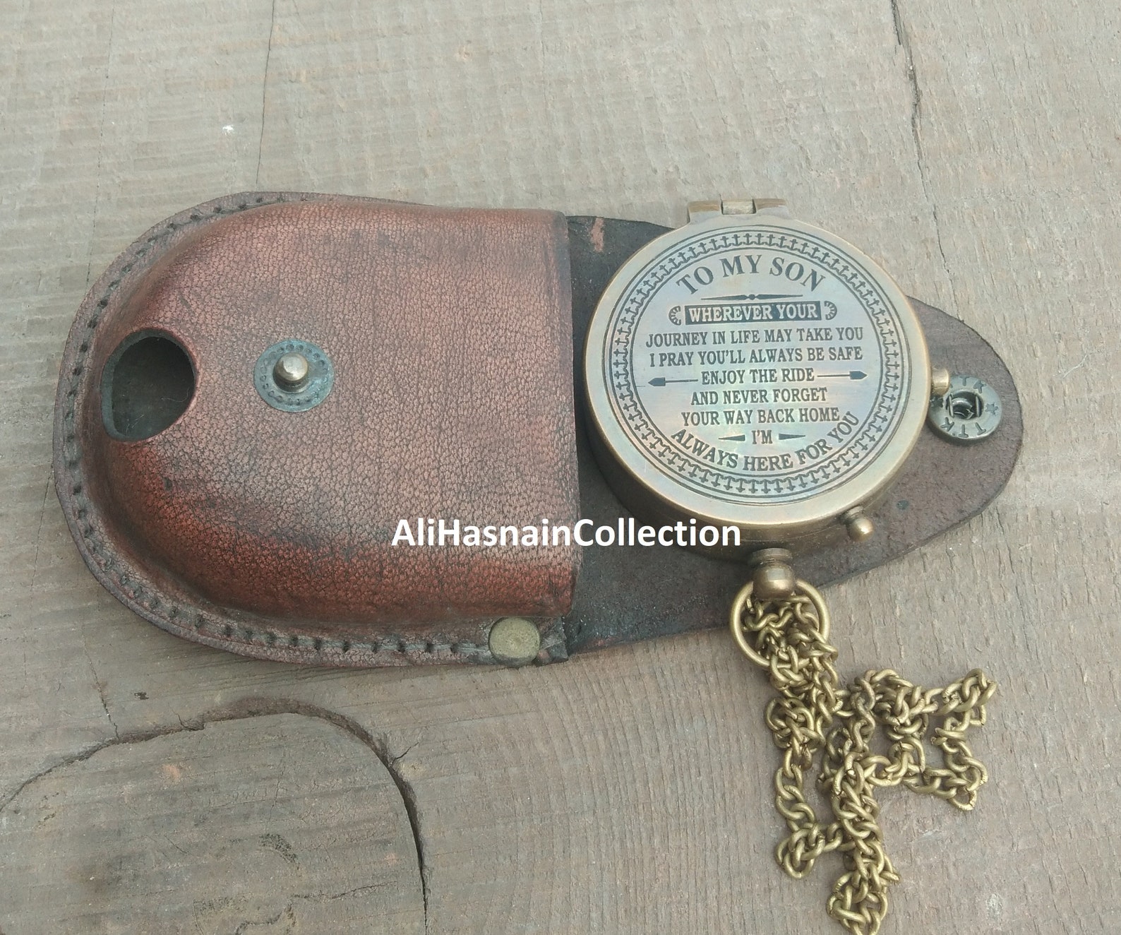 To My Son Personalized Compass, My Son, Son From Dad, Gift for Son ...