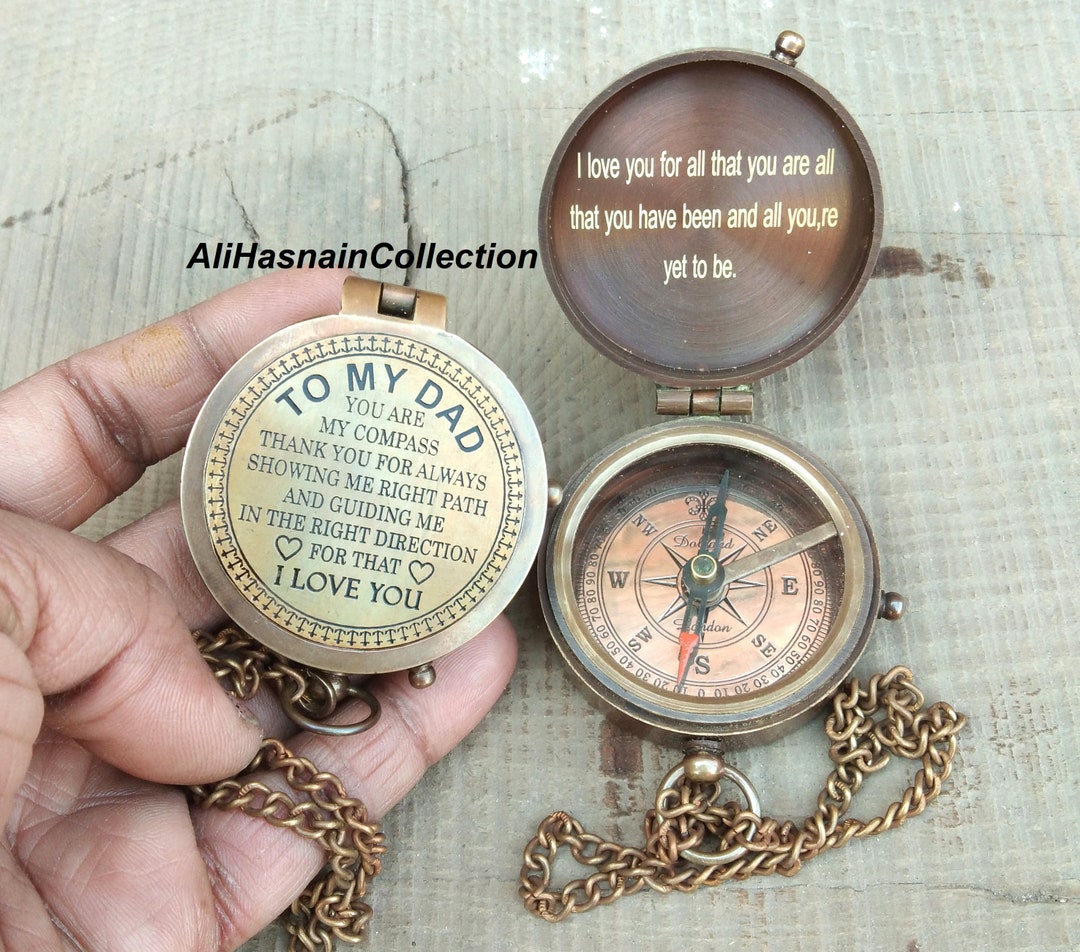 To My Dad Personalized Compass, Gift to Dad, Daughter to Dad Gift, Dad ...