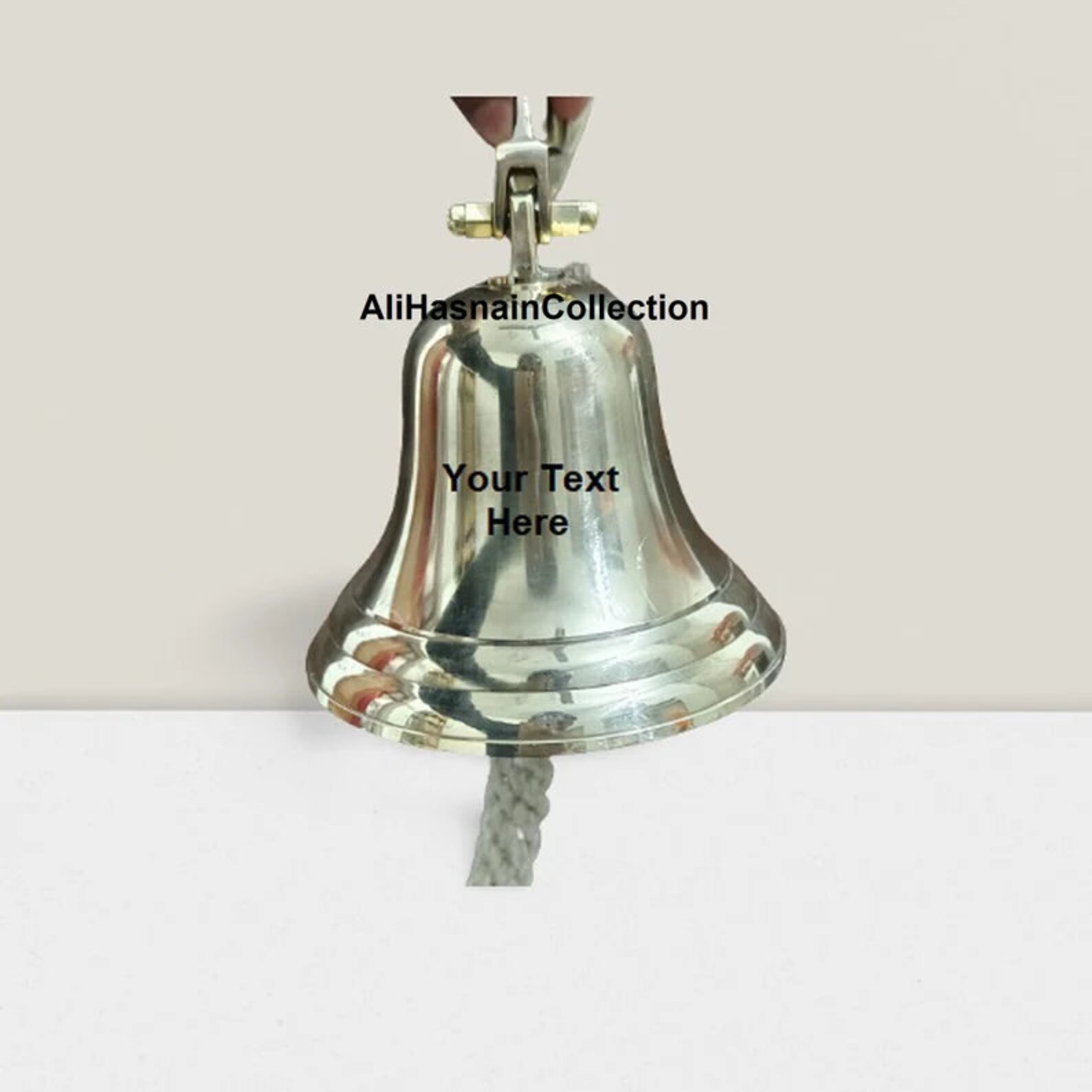 Personalized Ship Bell Vintage Wall Décor, Engraved Bell Nautical Navy ...