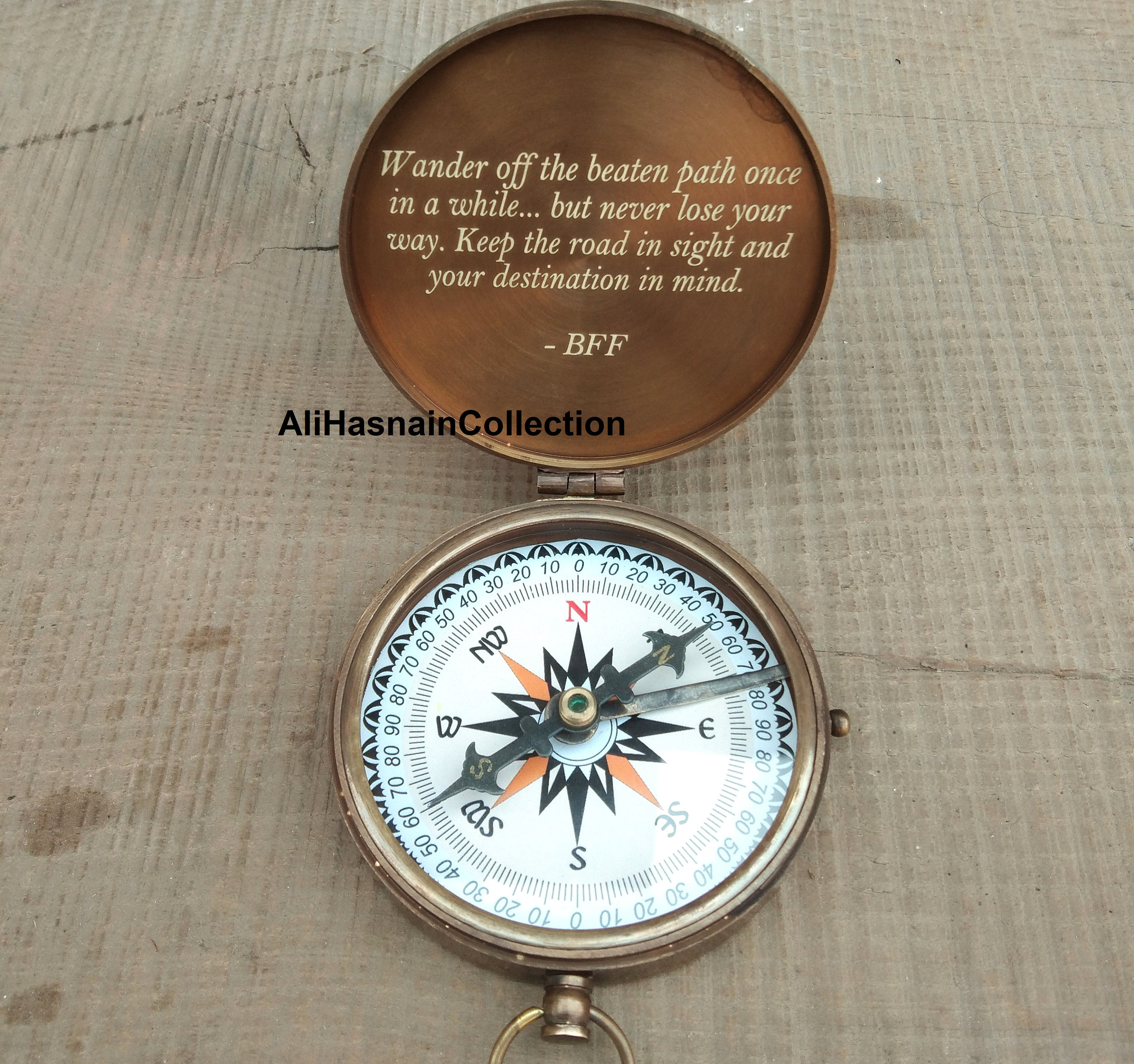 Personalized Poem Compass Engraved Compass Long Distance - Etsy